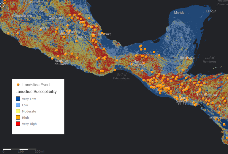 Landslide hazard methodology : future rainfall triggered landslides